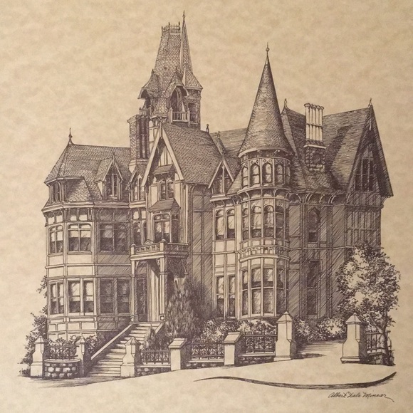 Vintage | Art | Vintage Albert Dale Minear House Prints | Poshmark